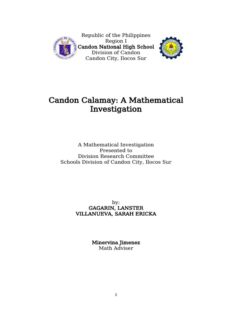 Candon City Mcs T Calamay | PDF