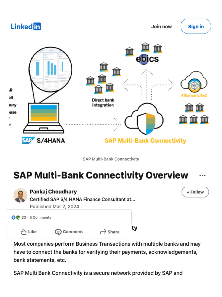 SAP Multi-Bank Connectivity Overview | PDF | Banks | Enterprise ...