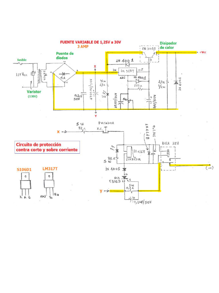 fuente variable con protección | PDF