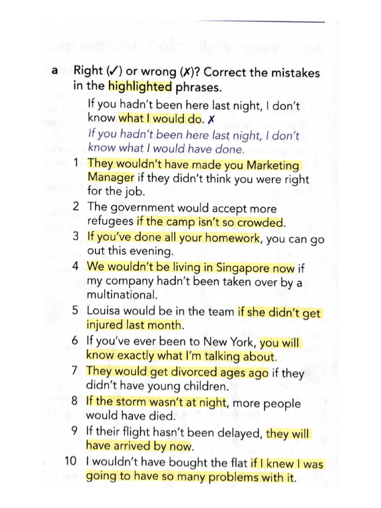 Right or Wrong X Correct The Mistakes | PDF