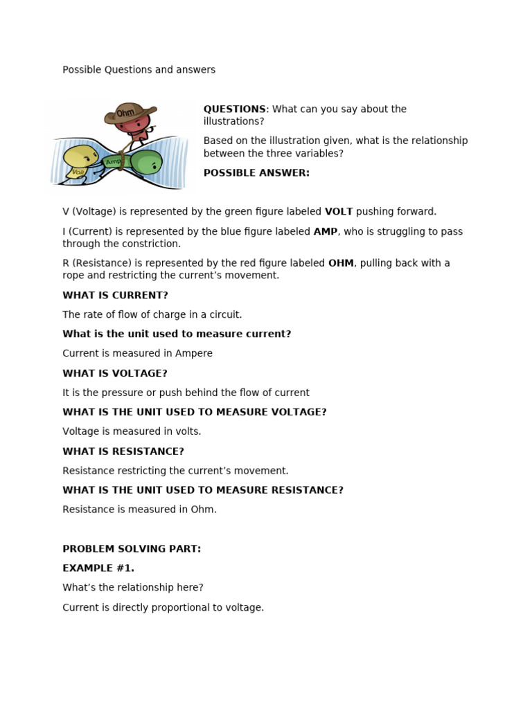 Possible Questions and Answers | PDF
