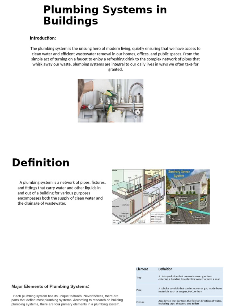 Understanding Plumbing Systems in Buildings | PDF | Plumbing | Sanitary ...
