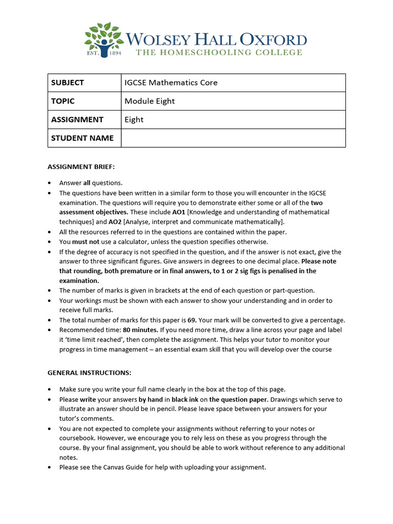 (A08) IG Maths Core v1b | PDF | Interest | Mathematics