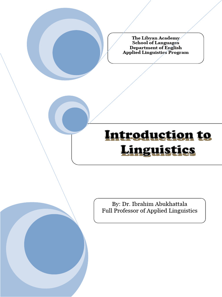 INTRO-TO-LINGUISTICS-COURSE_231208_033940 | PDF | Word | Linguistics