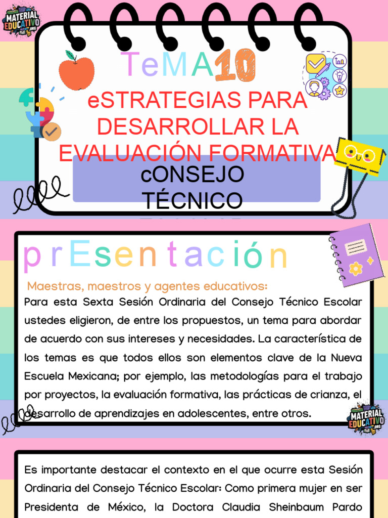 Tema 10 Presentación CTE | PDF | Evaluación | Enseñando
