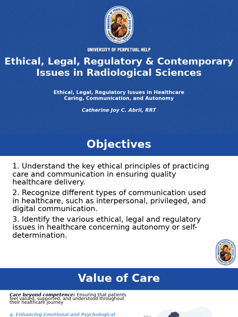 Ethical and Legal Issues in Healthcare | PDF | Informed Consent ...