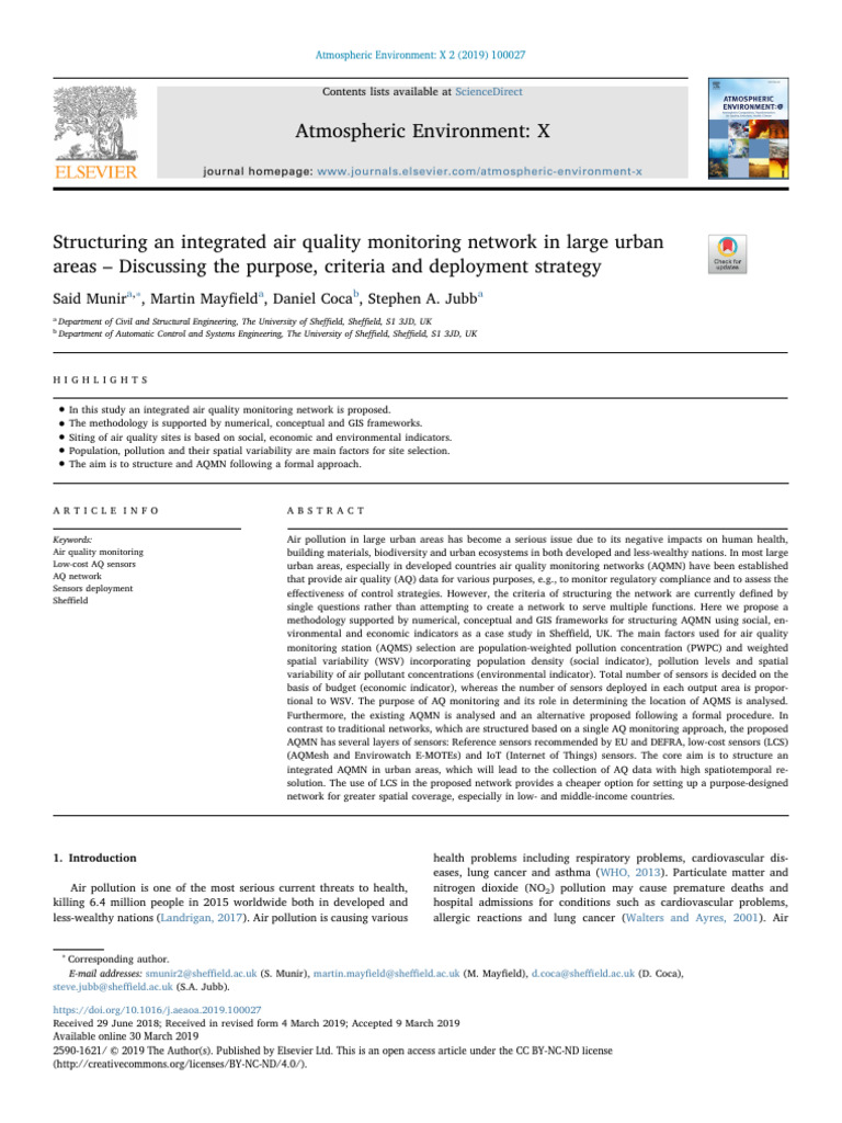 Integrated Air Quality Monitoring Strategy | PDF | Air Pollution ...
