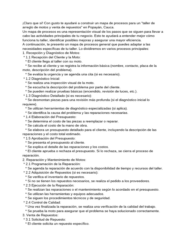 Guía para Hacer Un Mapa de Procesos | PDF | Presupuesto | Marketing