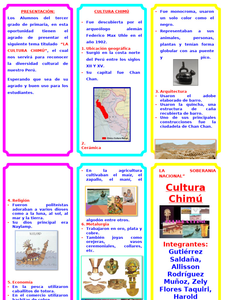 Triptico Cultura Chimu | PDF