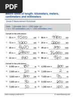 Unit Conversion Practice Worksheet | PDF