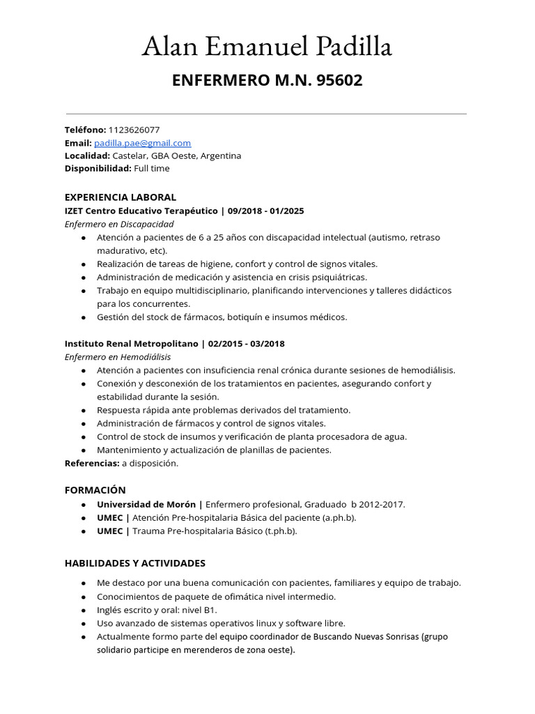 CV Alan Padilla | PDF