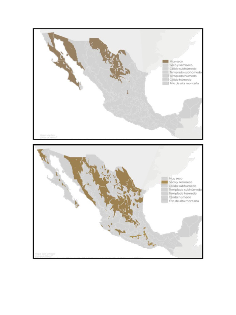 Mapas de climas mexico | PDF