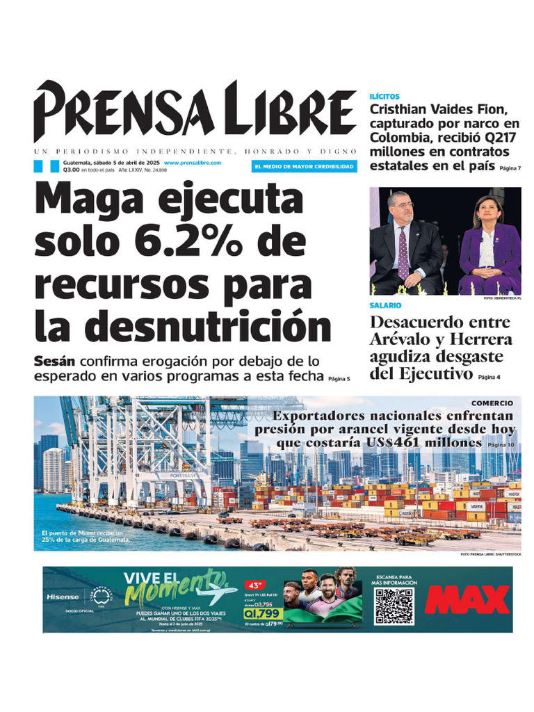 05-04-2025 Prensa Libre | PDF