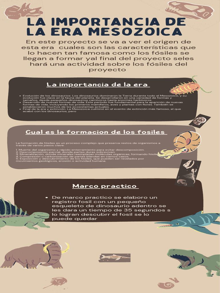 Big Five Mass Extinction Events Science Infographic in Beige Dark Brown Hand Drawn Style (3) | PDF