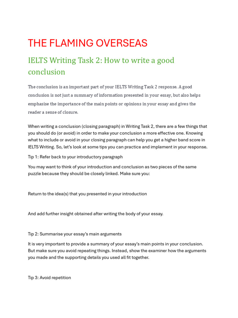Effective IELTS Writing Conclusions | PDF | Essays | Nuclear Technology