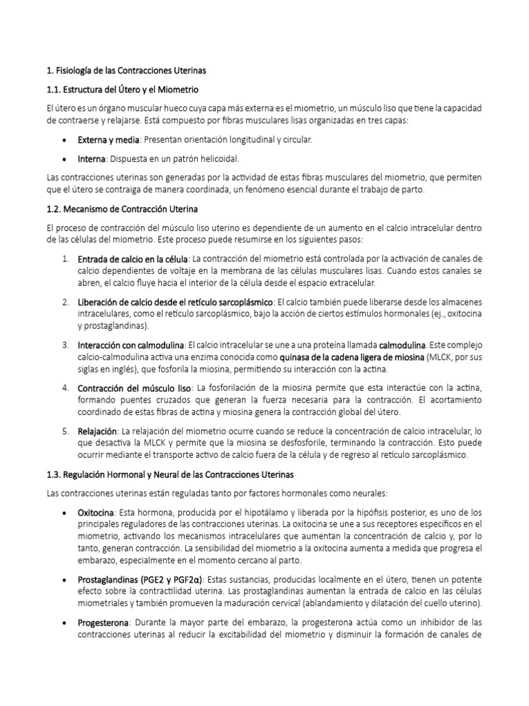 Práctica 5 Farmaco | PDF | Parto | Contracción muscular
