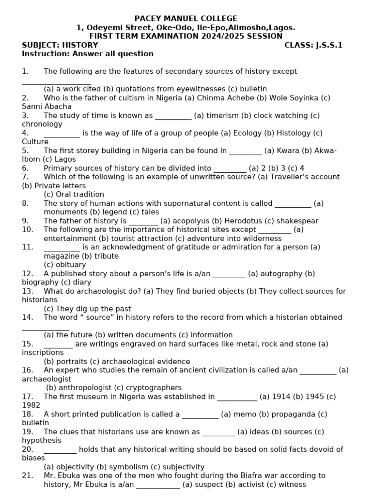 PACEY MANUEL COLLEGE Schools 2024 | PDF | Crimes | Crime & Violence