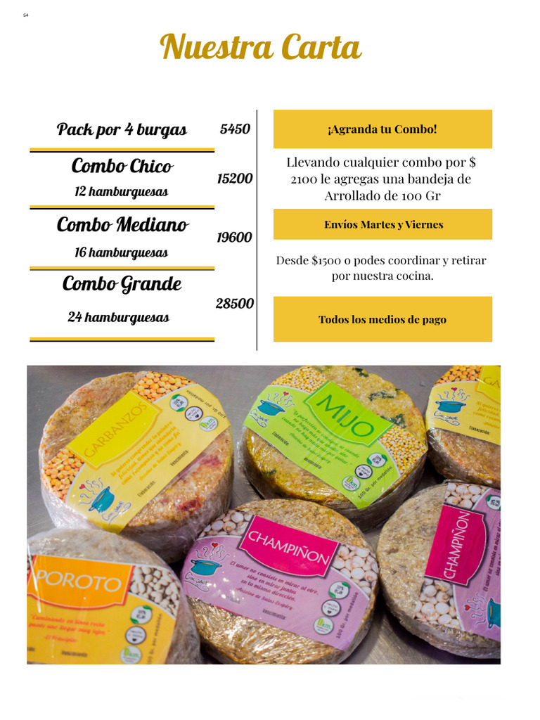 Carta Con Amor | PDF | Preparación de comida y bebida | Alimentos