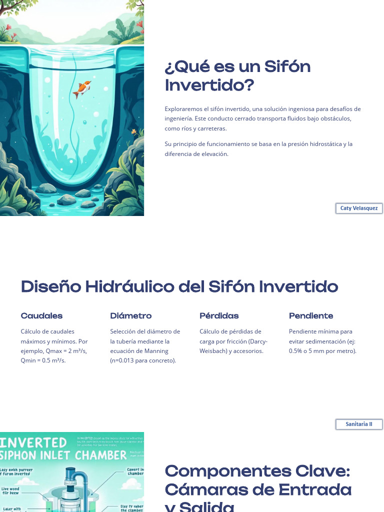 Sifon Invertido | PDF | Tubería (transporte de fluidos) | Hormigón