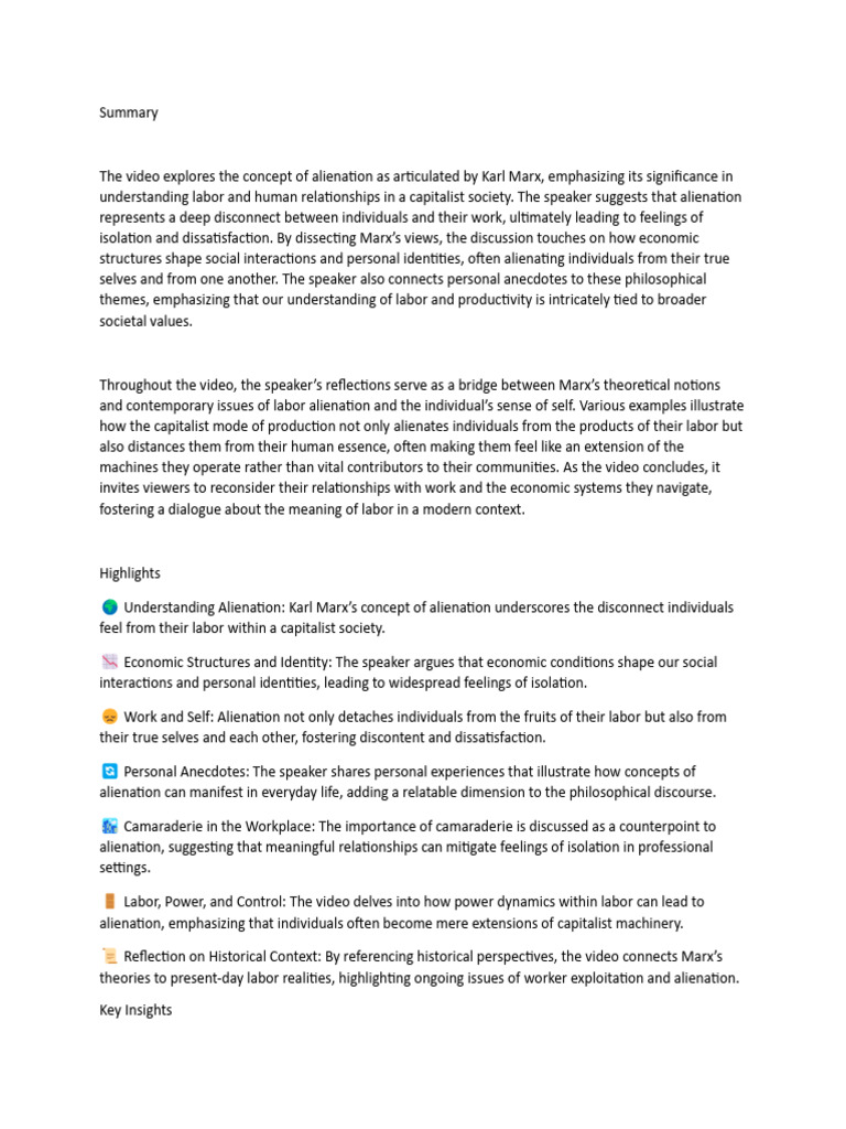 KarlMarx_ConceptOfAlienation | PDF | Social Alienation | Marx's Theory ...