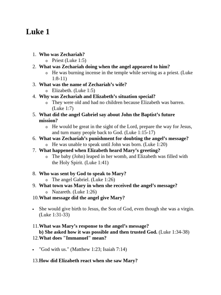 Answers | PDF | John The Baptist | Jesus