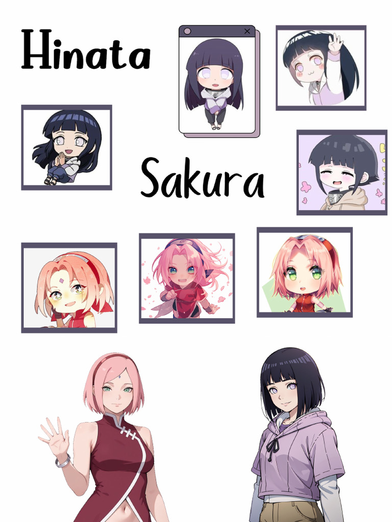 Chibis de Hinata y Sakura | PDF