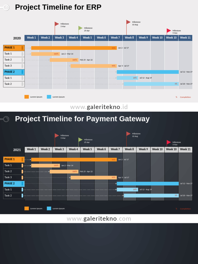 Project Timeline For ERP | PDF