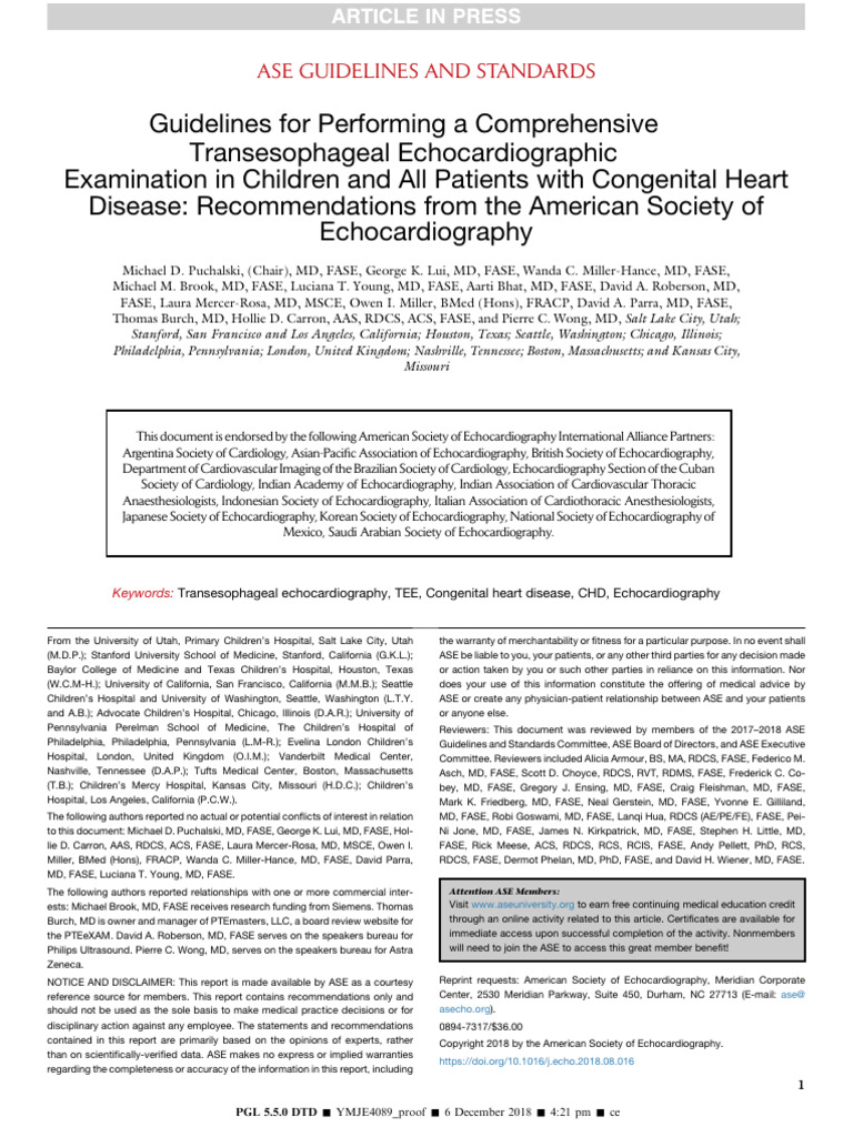 WP Contentuploads201901TEE Ped CHD 002 PDF | PDF | Heart | Echocardiography