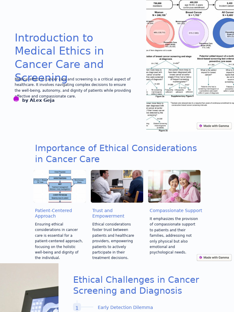 Medical Ethics in Cancer Care Guide | PDF | Screening (Medicine ...