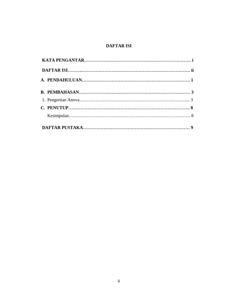 Daftar Isi | PDF