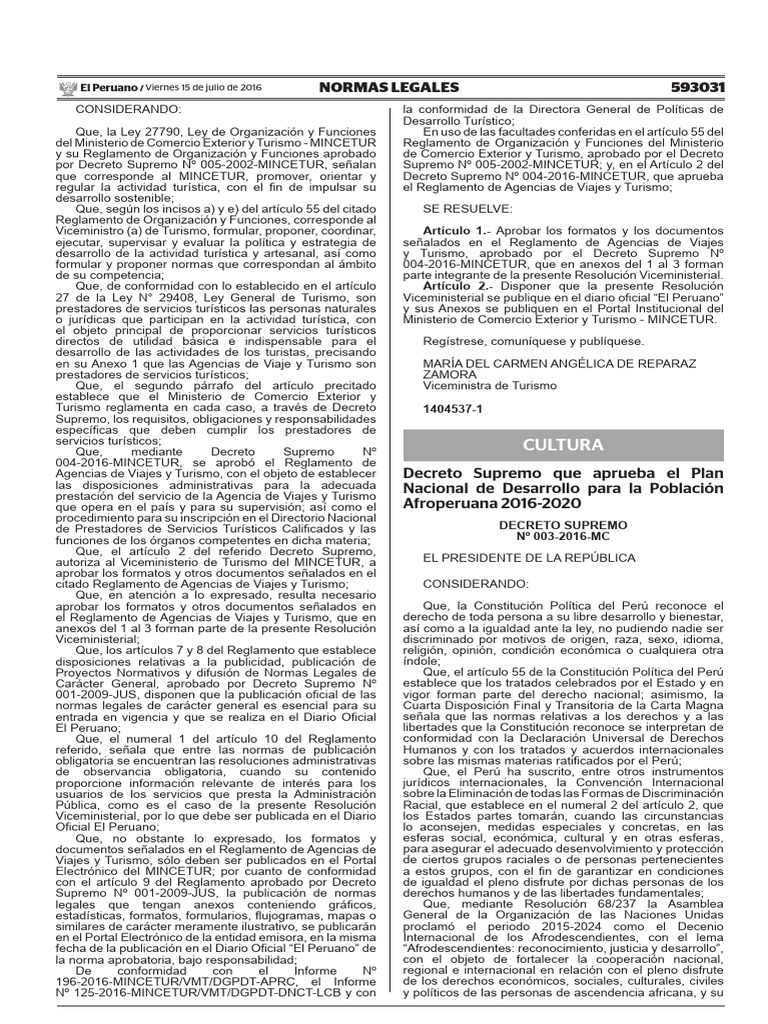 A3. Documento 9 Norm Nac | PDF | Ministerio (Departamento de Gobierno) | Perú
