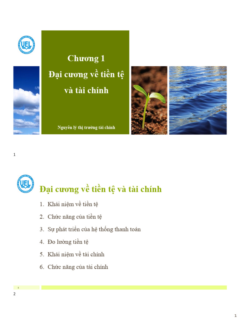 C1-Dai Cuong Ve Tien Te Va Tai Chinh | PDF