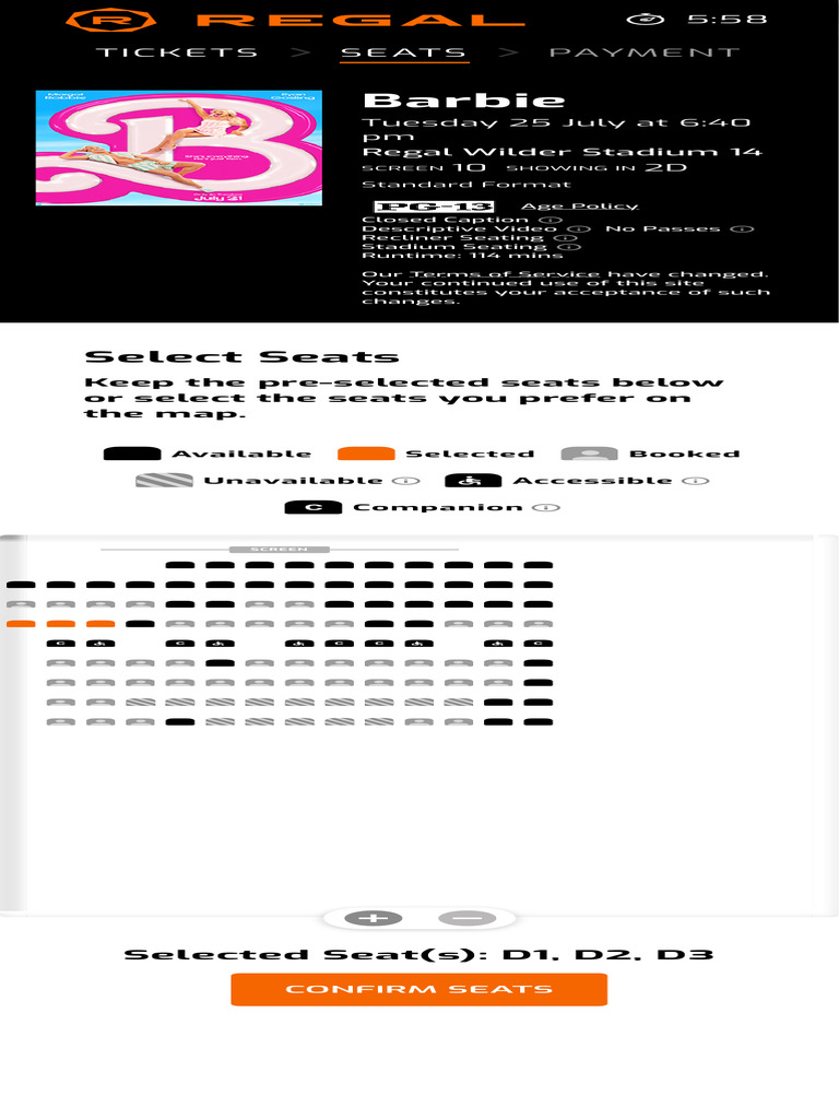 Regal - Select Seats | PDF