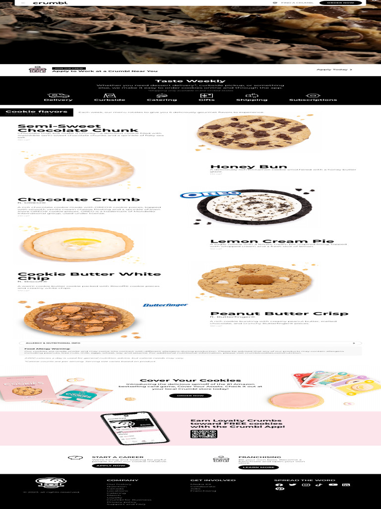 Crumbl Cookies Job Application Guide | PDF | Chocolate | Foods