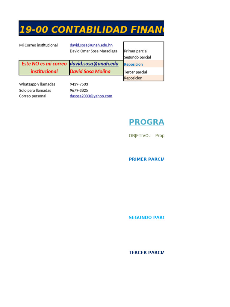 Unah 2024 Contabilidad Financiera II Tercer Pac 2024 1900 | PDF | normas internacionales de ...