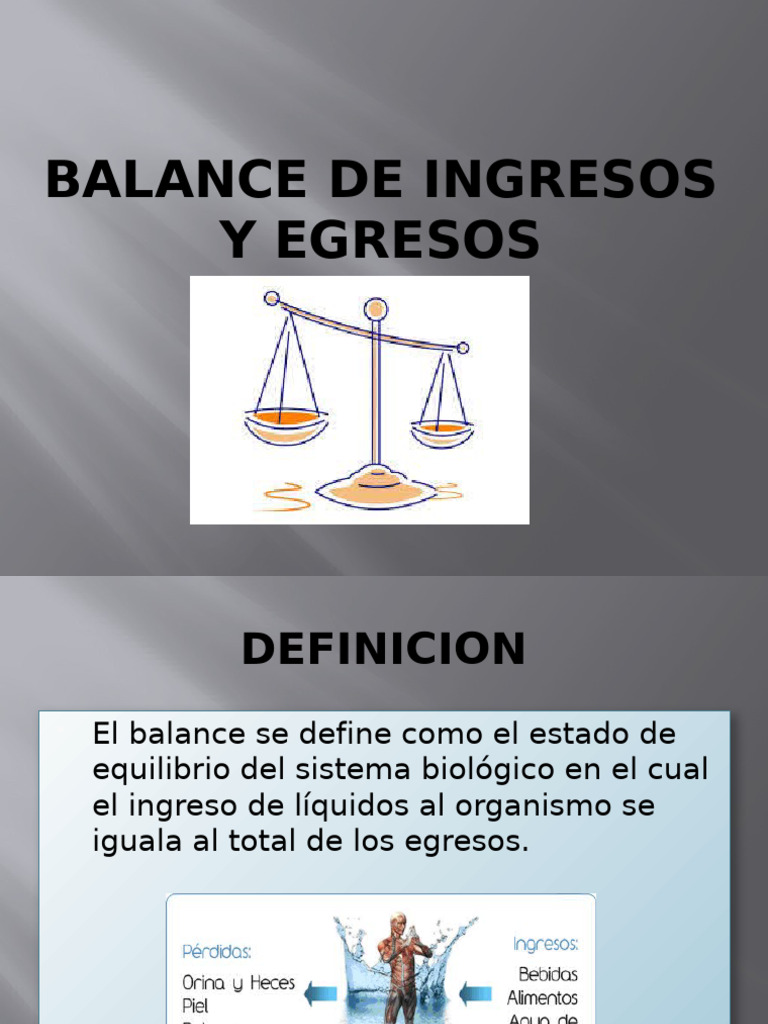 Balance de Ingresos y Egresos | PDF | Enfermedades y trastornos ...