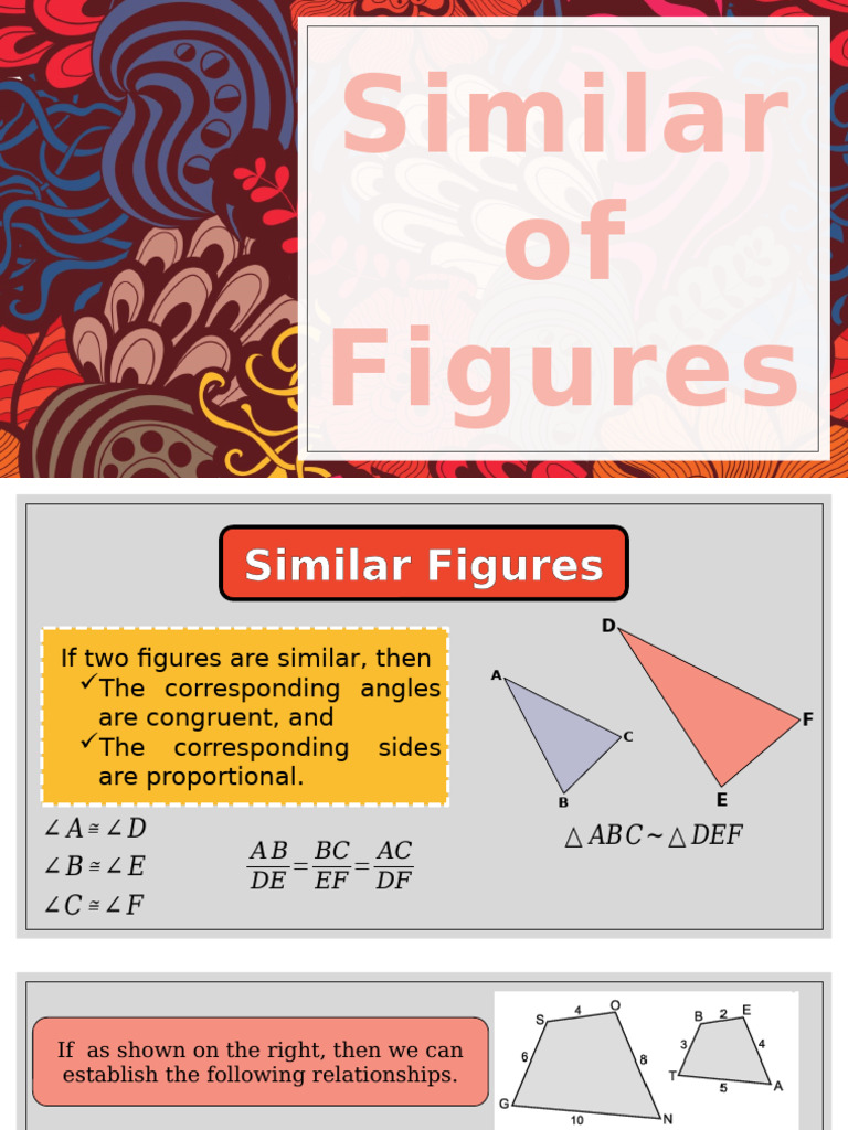 Lesson 5 Similarities | PDF | Geometric Shapes | Triangle Geometry