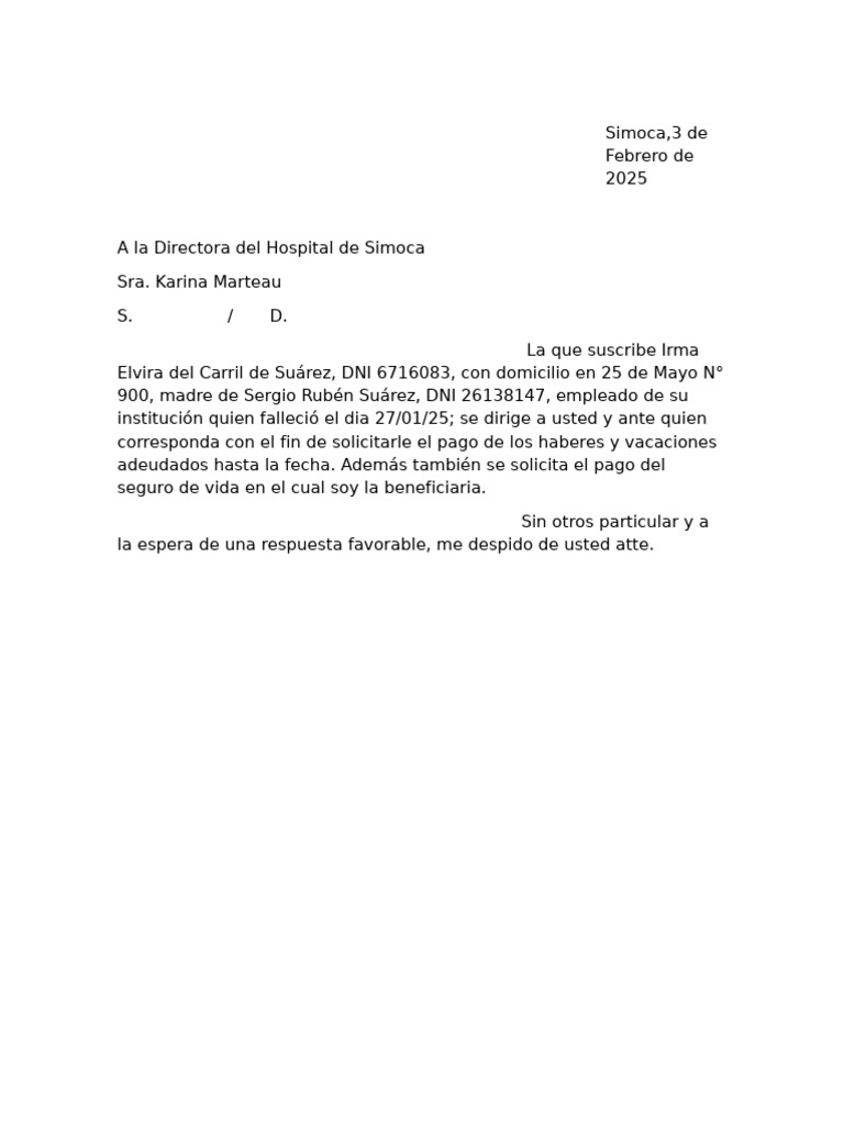 Nota de Sergio | PDF