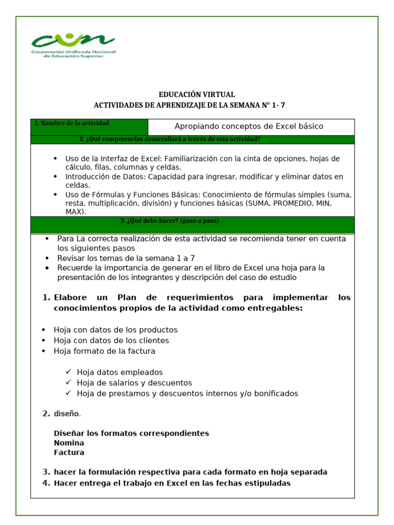 ACA Final Excel BAsico | PDF | Microsoft Excel