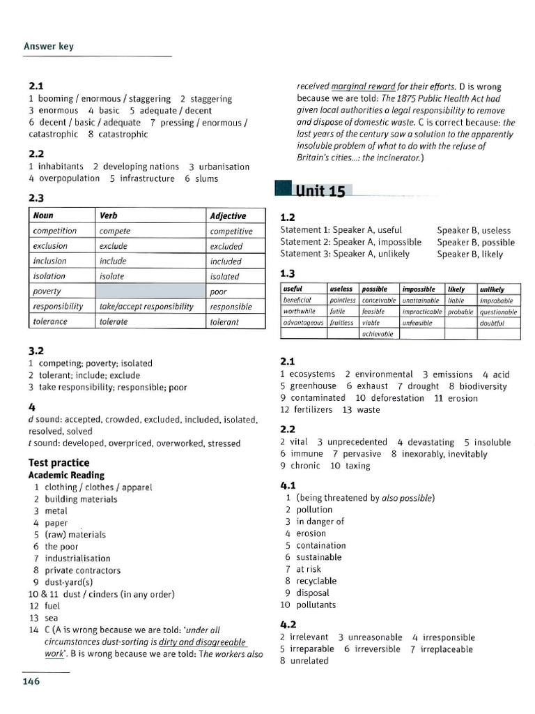 AK - Vocabulary For IELTS - Unit 15 16 | PDF