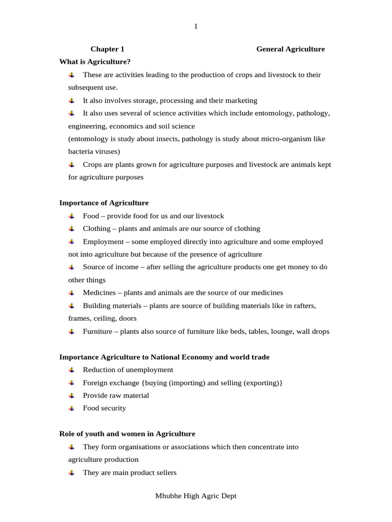 Overview of Agriculture Practices | PDF | Agriculture | Crop Rotation