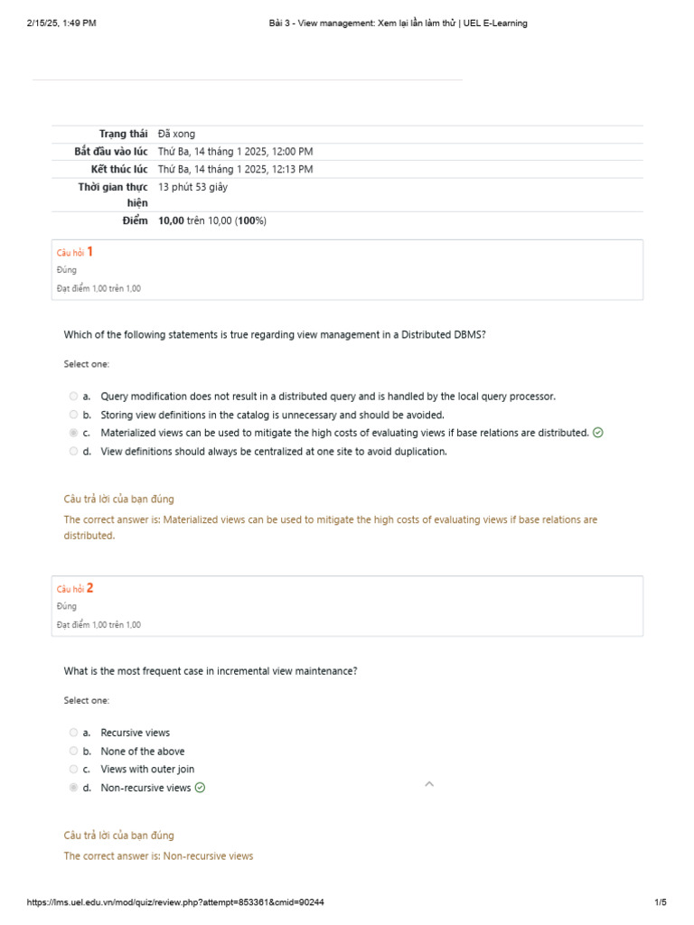View Management in Distributed DBMS | PDF | Databases | Computer Data