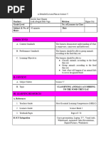 Lesson Plan Science 4 Matatag Curriculum Life Cycle of Animals | PDF ...