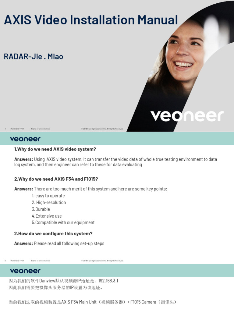 AXIS Set-up Manual for Danview | PDF