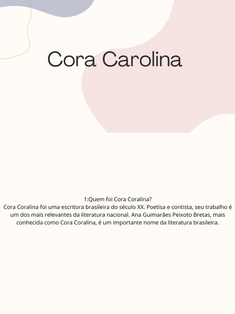Cora Carolina | PDF