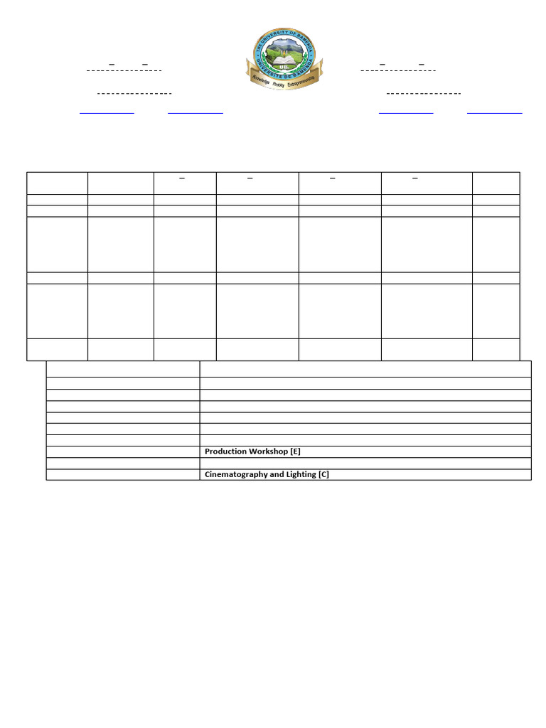 Second Semester Timetable y4 | PDF
