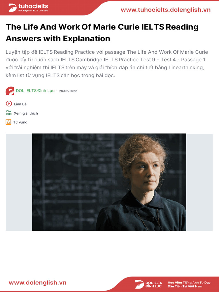 The_life_and_work_of_Marie_Curie | PDF | Marie Curie | Nuclear Chemistry