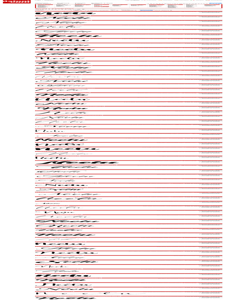 Script Calligraphy Fonts Dafont - Com 94 | PDF | Typefaces | Writing