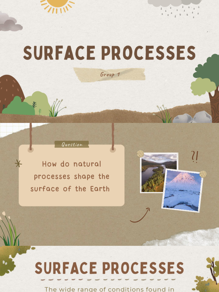Understanding Earth's Surface Processes | PDF | Weathering | Erosion