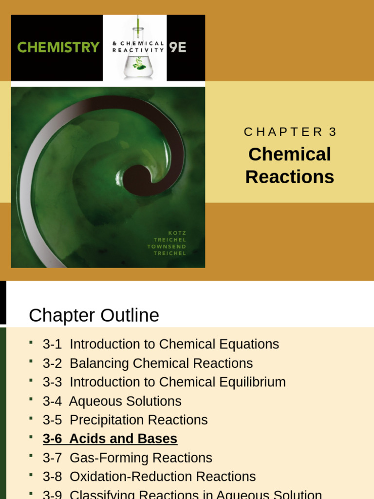 SU 7 General Chemical Reactions Reactions of Acids | PDF | Chemical ...